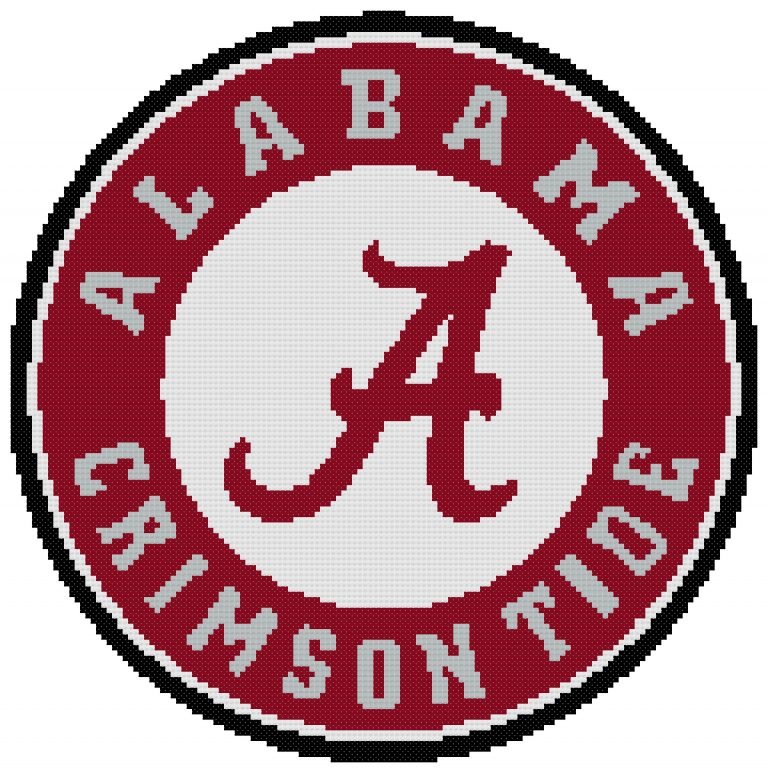 Alabama Crimson Tide Logo Counted Cross Stitch Pattern | The Cross ...