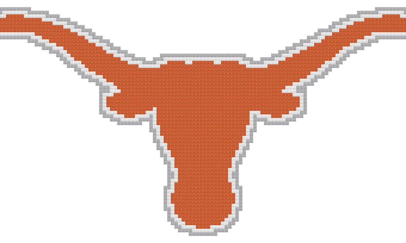 Texas Longhorns Logo Counted Cross Stitch Pattern | The Cross Stitch Guy