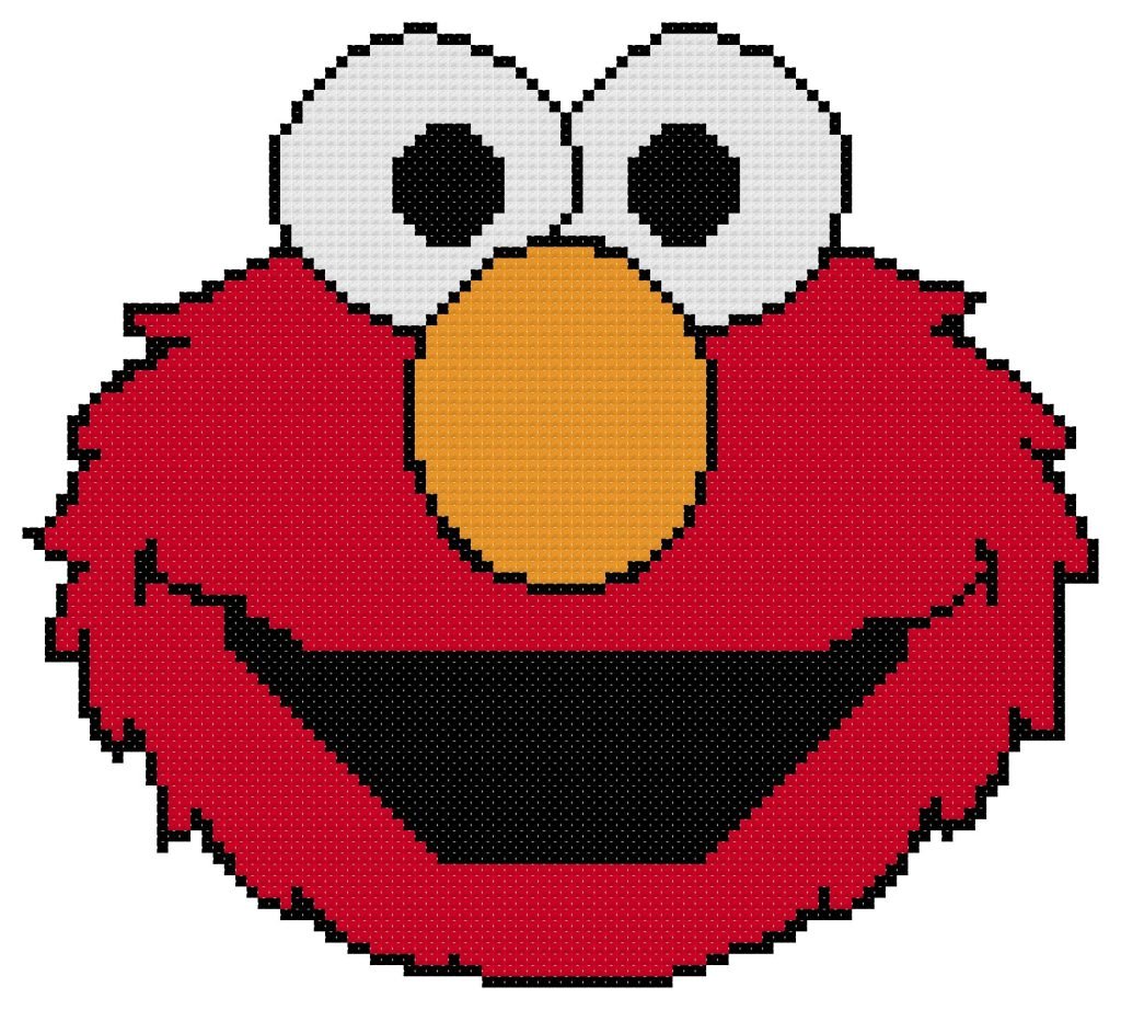 Elmo Counted Cross Stitch Pattern – The Cross Stitch Guy