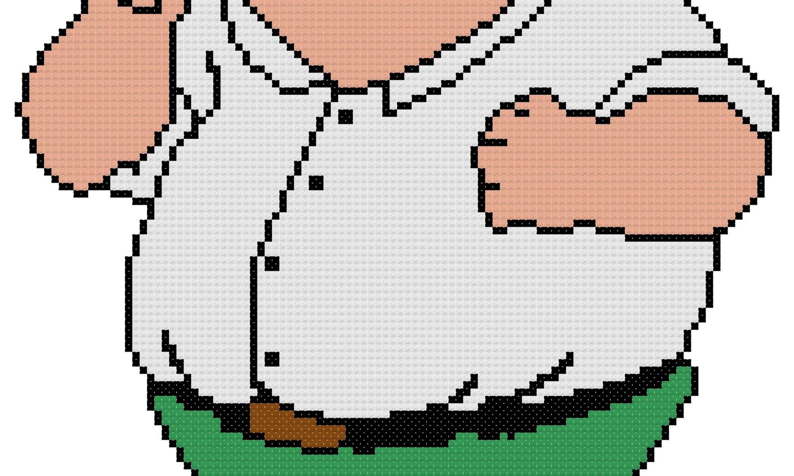 Peter Griffin from Family Guy Counted Cross Stitch Pattern | The Cross ...